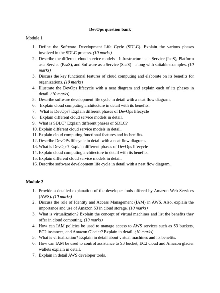 Devops Question Bank | PDF | Cloud Computing | Amazon Web Services