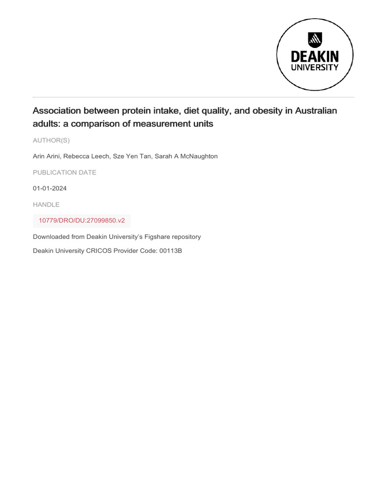 Arini Associationbetween 2024 | PDF | Obesity | Overweight