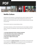 Netflix Culture: Values and Performance | PDF | Option (Finance ...