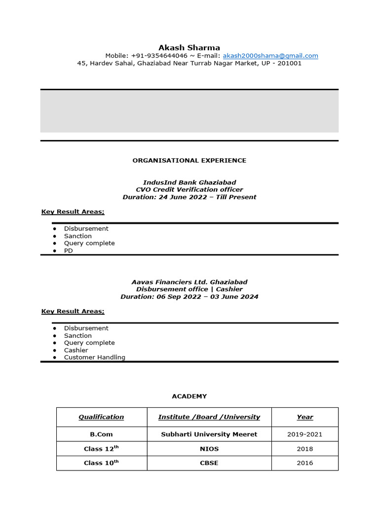 Akash Resume Update | PDF