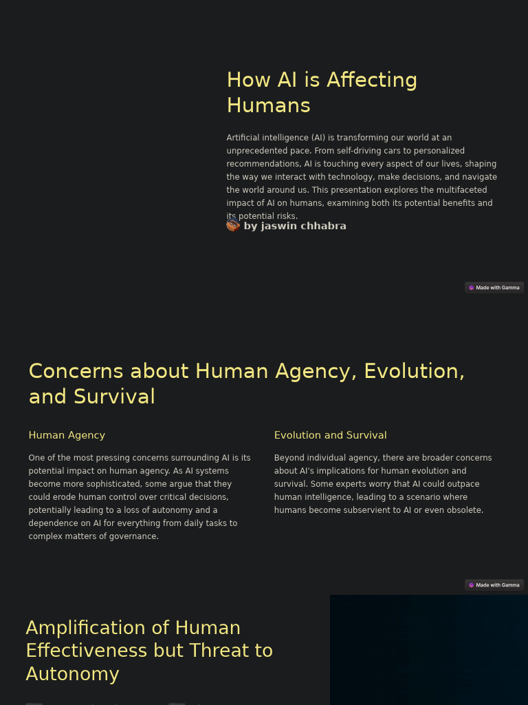 How AI Is Affecting Humans | PDF | Artificial Intelligence ...