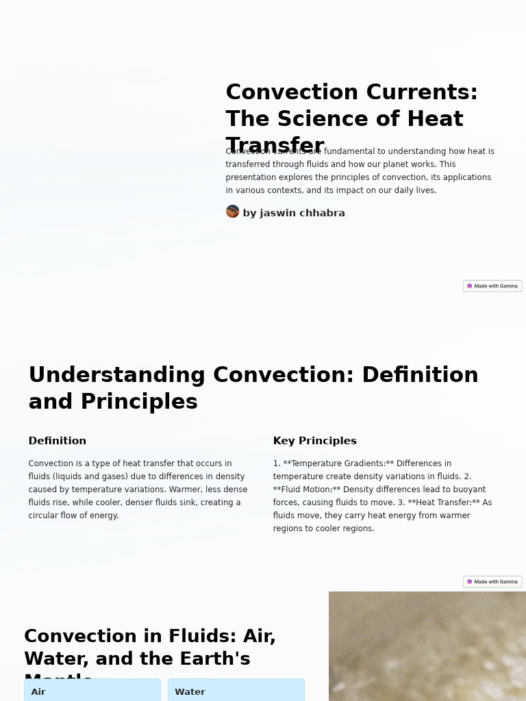 Convection Currents the Science of Heat Transfer | PDF | Convection ...