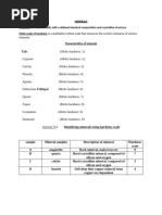 Mohs Hardness Scale Worksheet | PDF | Minerals | Natural Materials