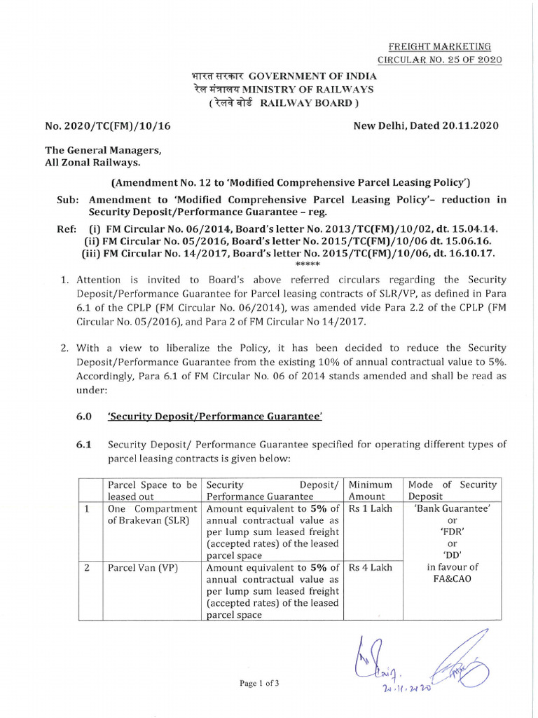 Modified Comprehensive Parcel Leasing Policy | PDF