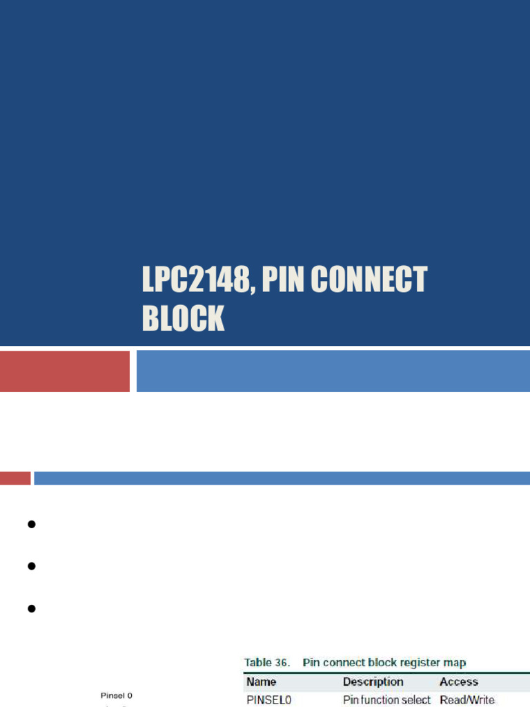 LPC2148 PinConnectBlock | PDF