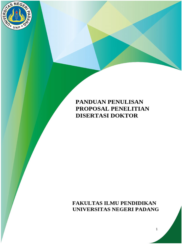 Panduan Proposal Disertasi | PDF