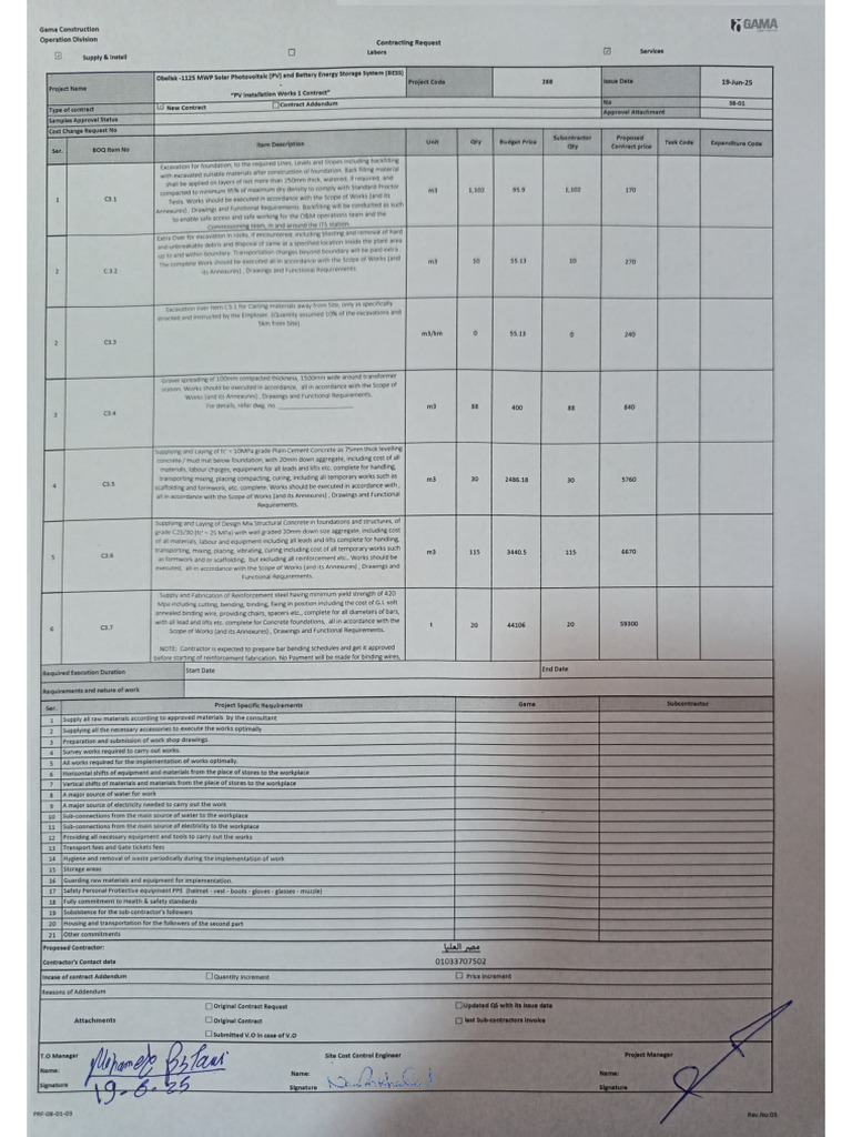 CR-038-REV01-Obelisk Naga Hamady Project | PDF