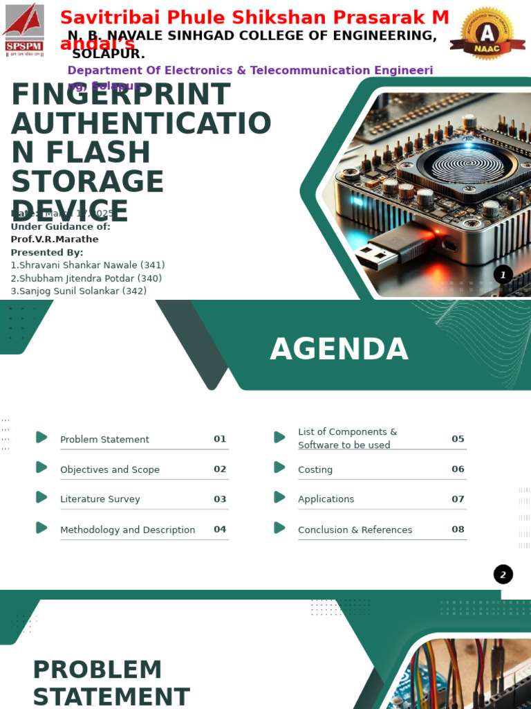 Fingerprint Authentication Flash Storage Device | PDF | Security | Computer Security