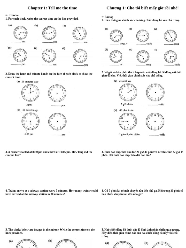 Chapter 1. Tell Me The Time | PDF
