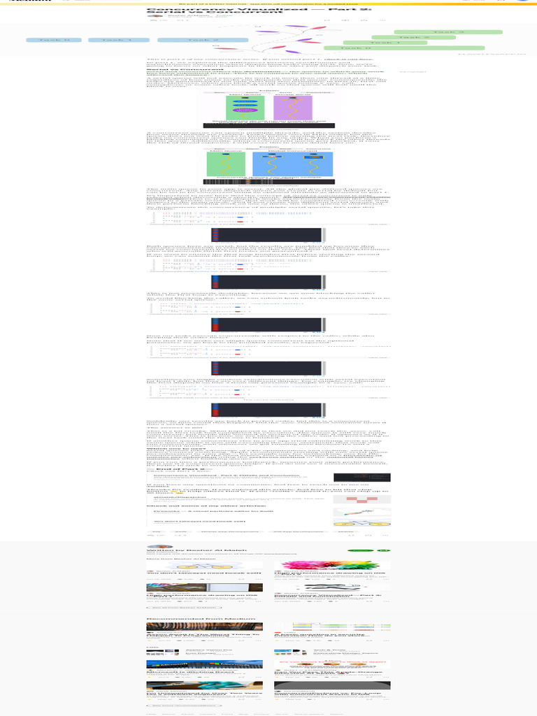 Concurrency - Part 2: Serial Vs Concurrent - Medium | PDF | Operating System Technology | Computing