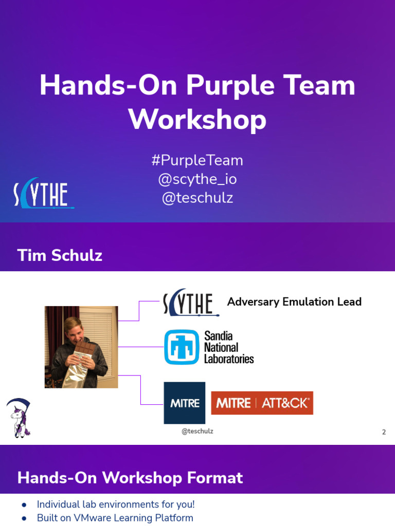 Scythe - Hands-On Purple Team Workshop Oct 21 | PDF | Virtualization | Cybercrime