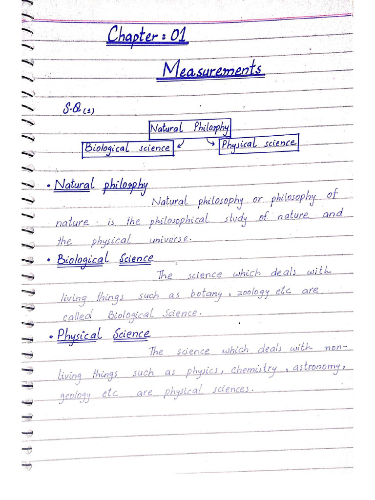 Chapter 1 Measurements | PDF