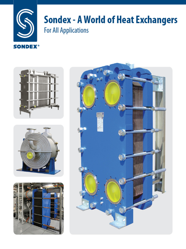 Sondex: Leading Plate Heat Exchangers | PDF | Heat Exchanger | Welding