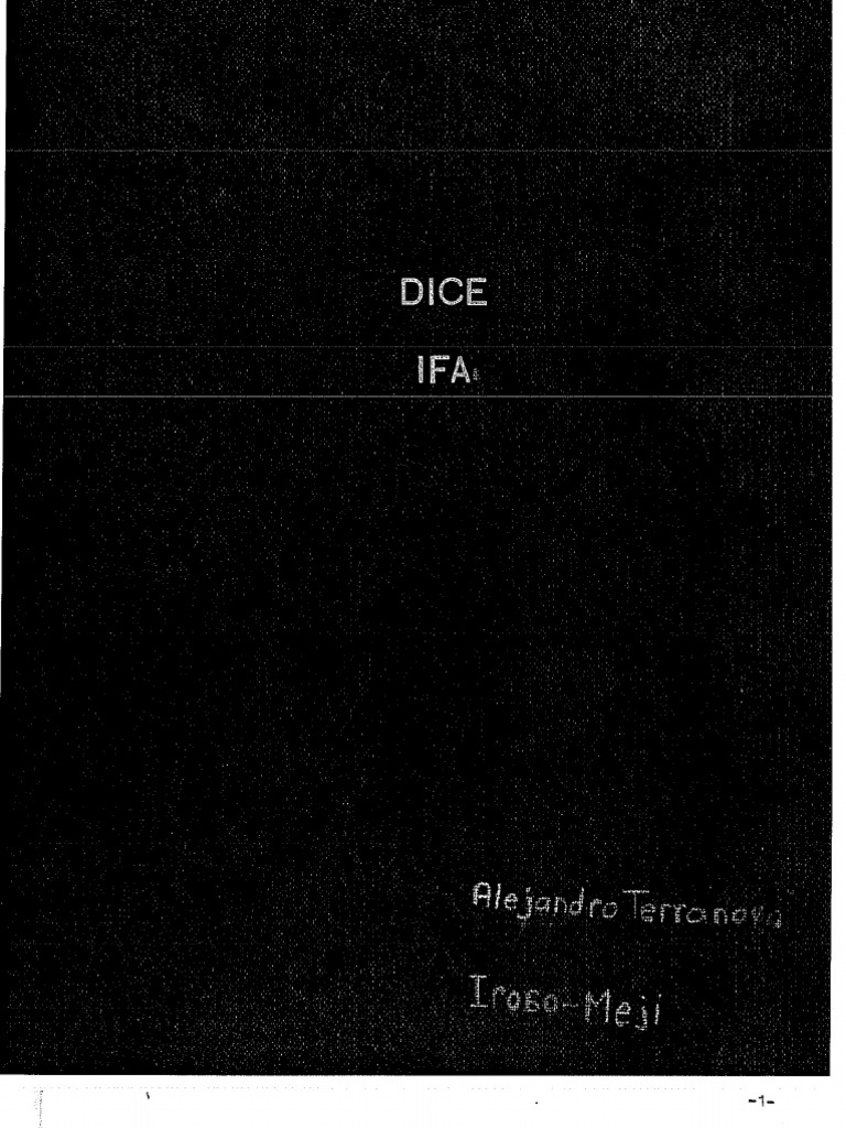 Dice Ifa (1) - 1 | PDF