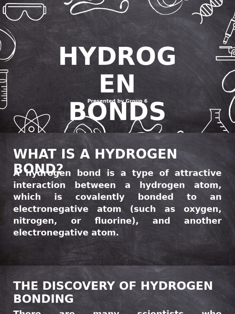 Hydro Bonds | PDF | Hydrogen Bond | Chemical Bond