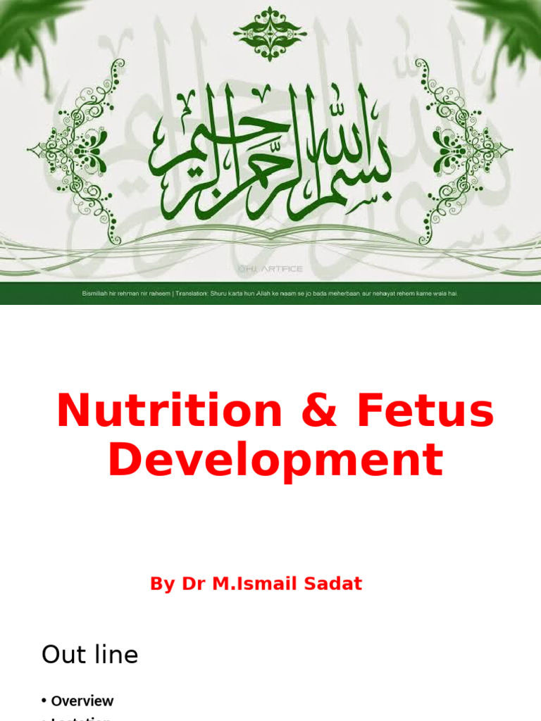 Week 13-14 Nutrition On Fetus Devolpment | PDF | Breastfeeding | Breast ...
