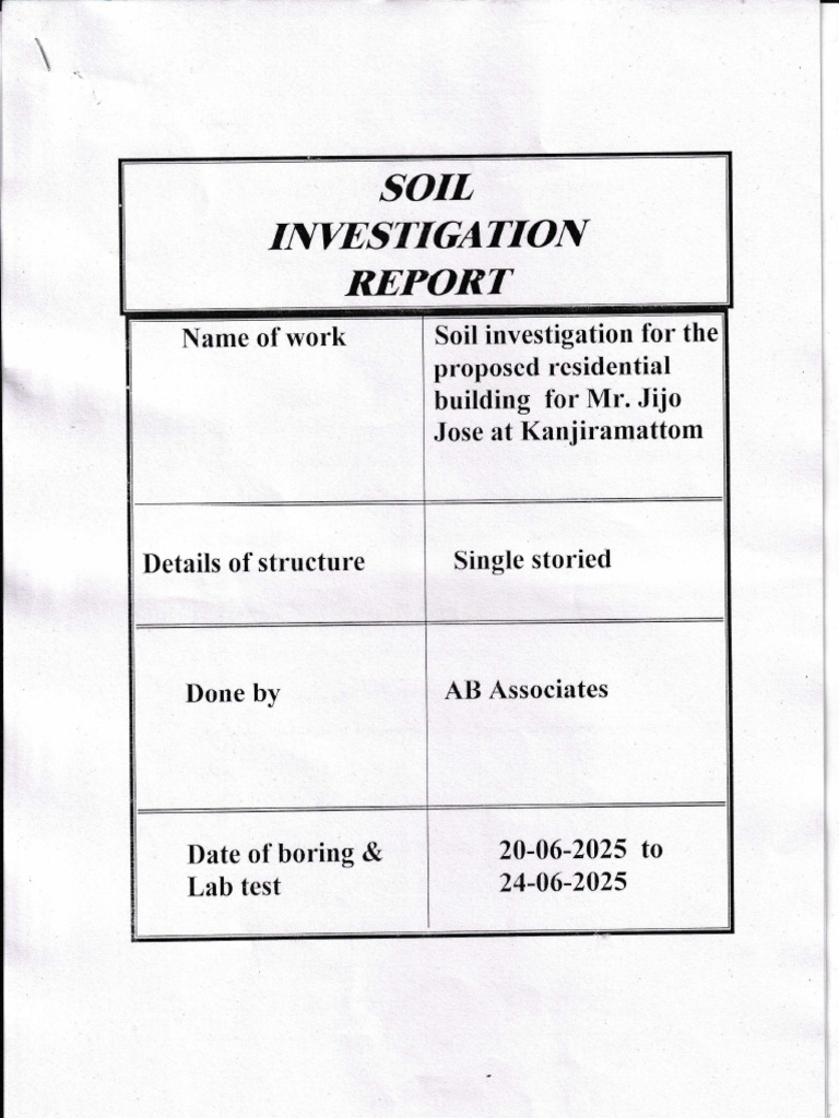 Soil Investigation Report-3 | PDF