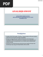 Analisis SWOT (Pembagian Kuadran) | PDF
