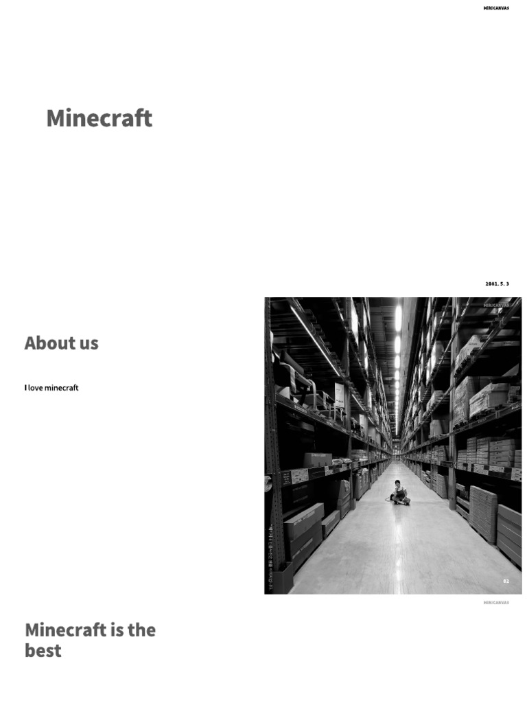 Minecraft Presentation | PDF