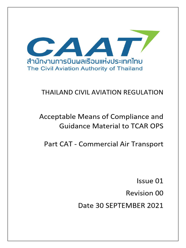 Tcar Ops - 02 - Part Cat The Amcs - GM v20.08.22 Up To Ed 2022-014-r | PDF | Airplane ...