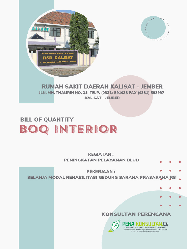 Cover Boq RSD Kalisat | PDF