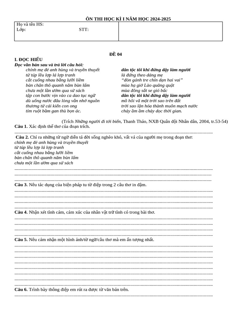 Ôn Thi Hki - K11 | PDF