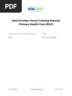 SHA Provider Portal Training Guide | PDF | Login | Websites