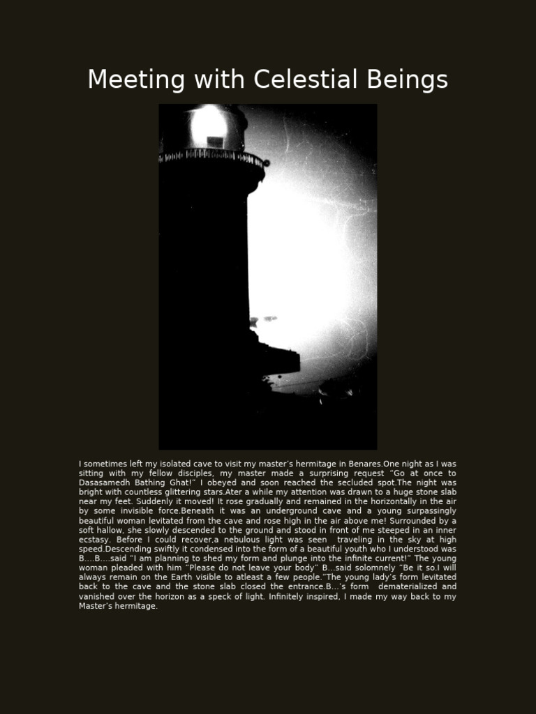 Meeting With Celestial Beings | PDF