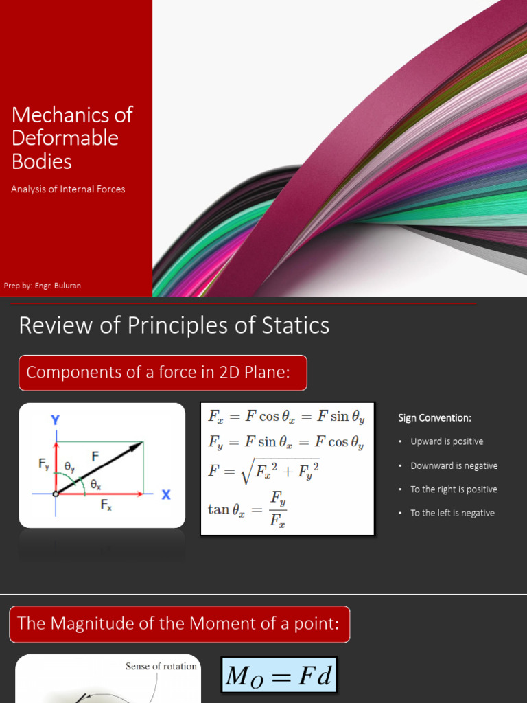 01 - Analysis of Internal Forces | PDF | Bending | Beam (Structure)