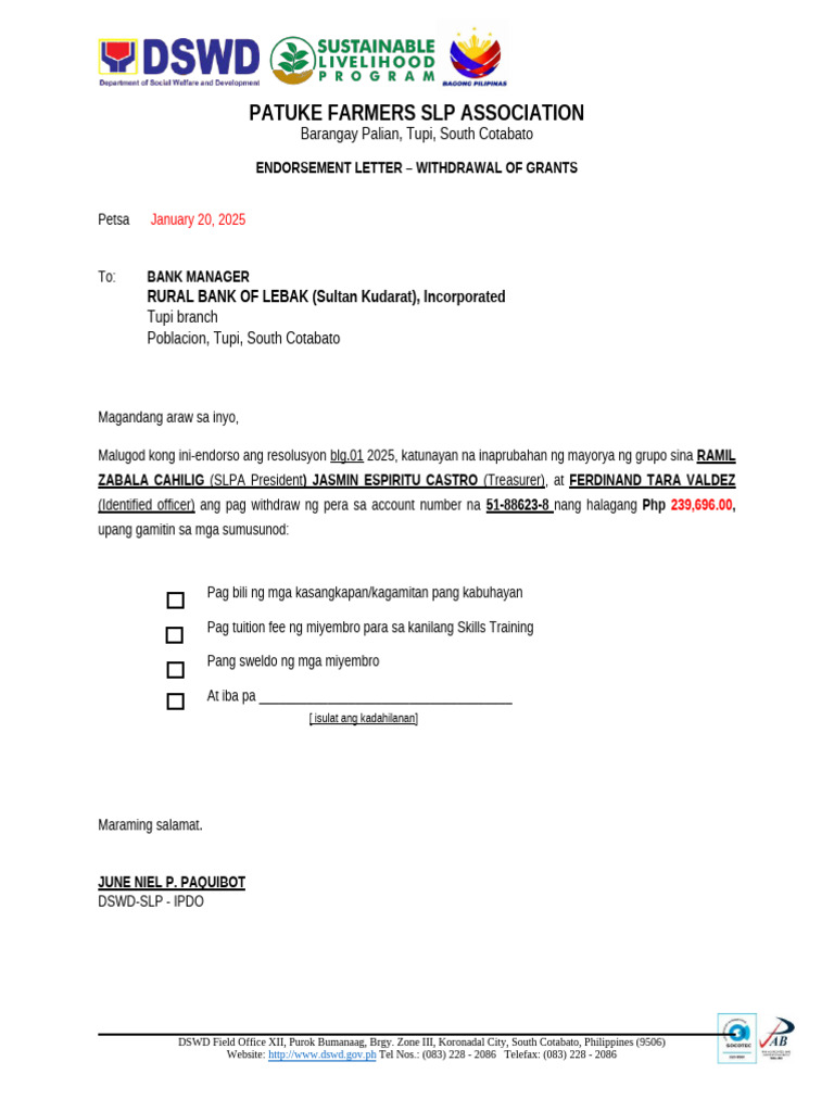 Endorsement | PDF