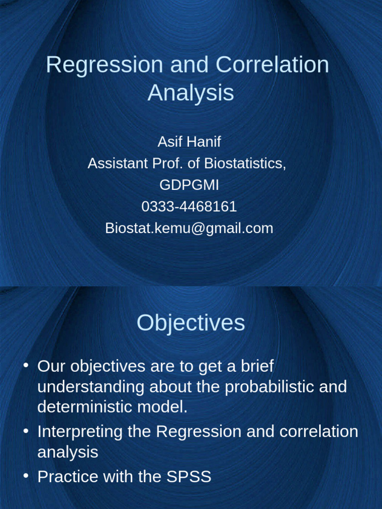 Regression and Correlation Analysis Guide | PDF | Regression Analysis ...