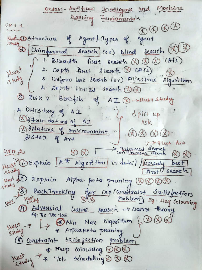 OCS351 - AIML Important Questions | PDF