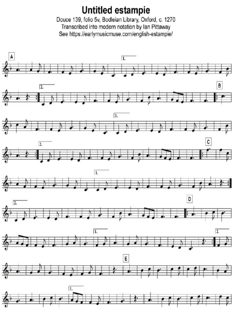 Untitles Estampie PT 1 | PDF