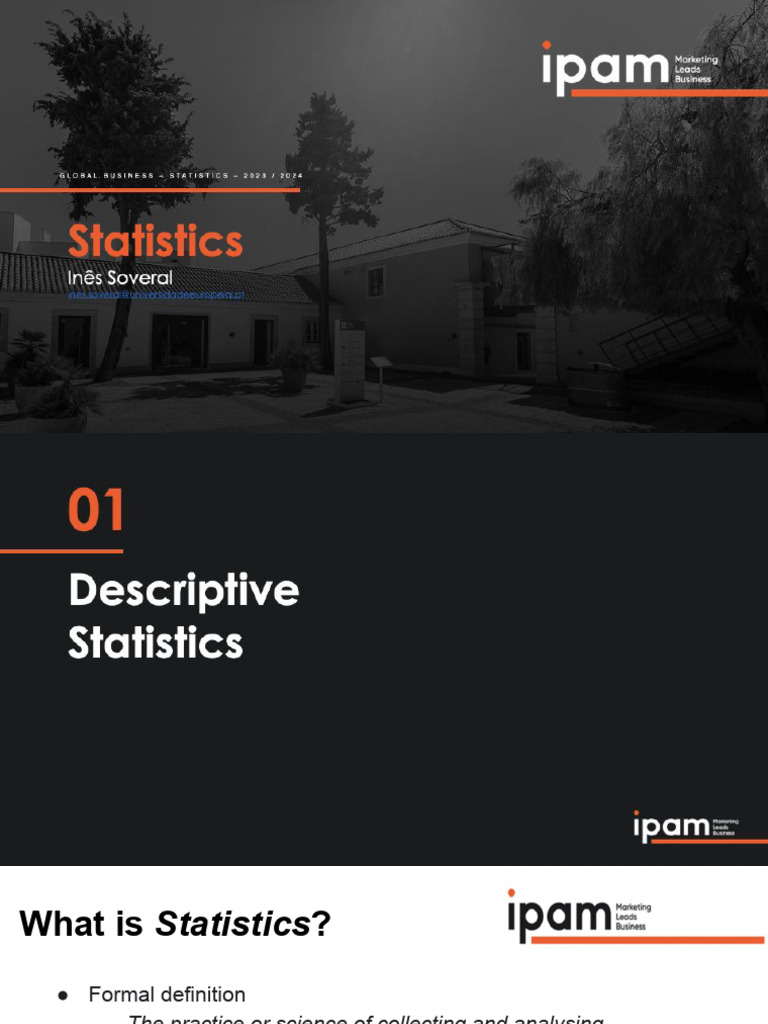 Statistics 1 - Descriptive Statistics | PDF | Statistics | Level Of Measurement