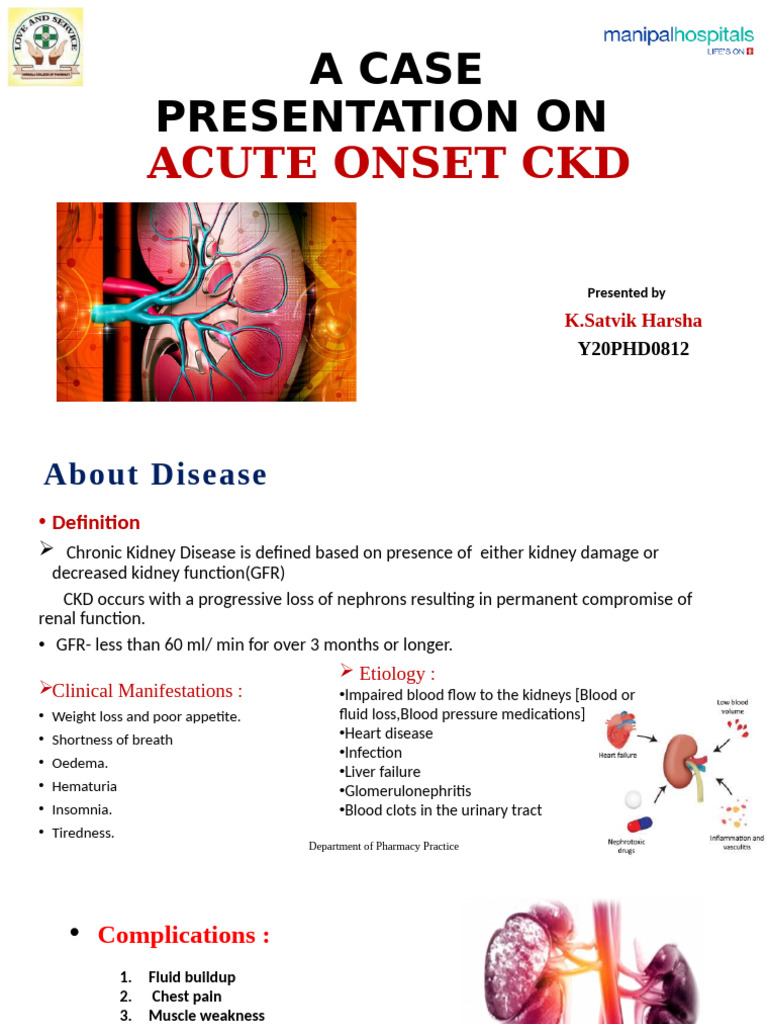 2nd Case Presentation | PDF | Chronic Kidney Disease | Kidney