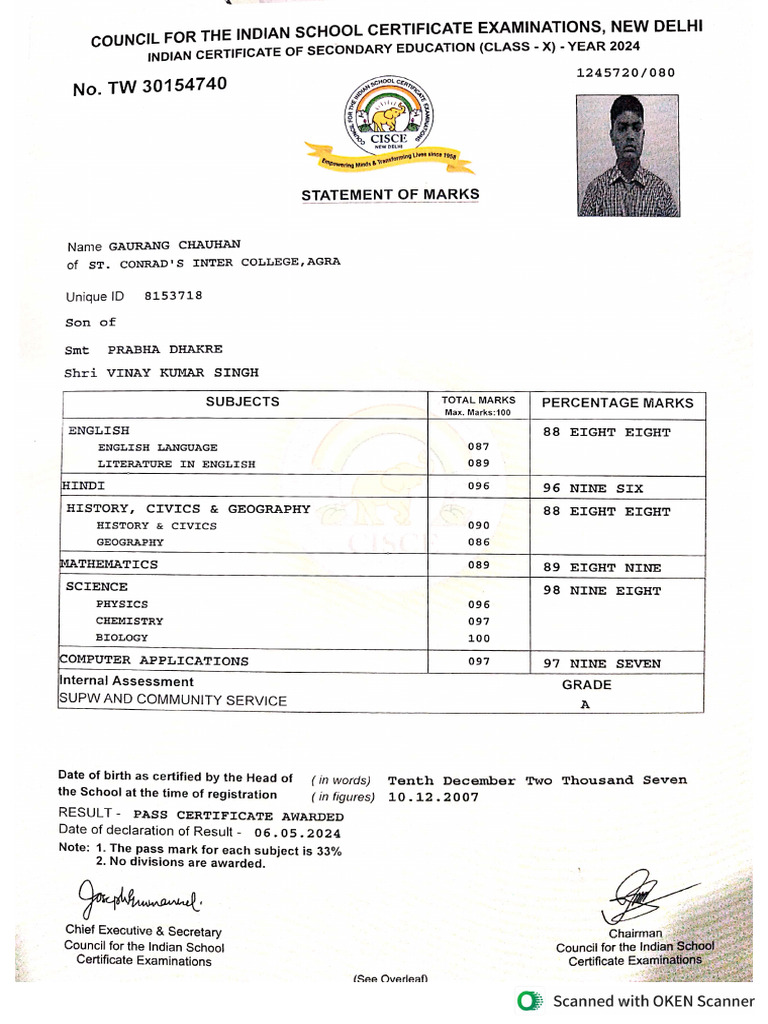 Board Certificate | PDF