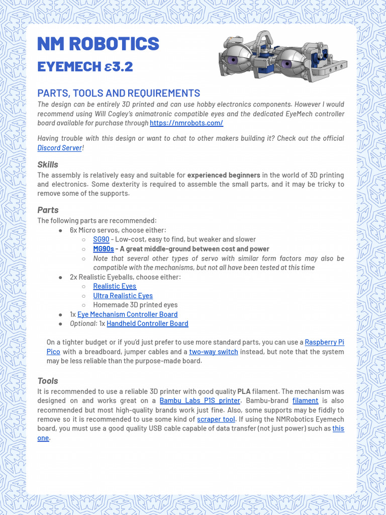 EYEMECH ε3.2 Assembly Document | PDF | Usb | Computing
