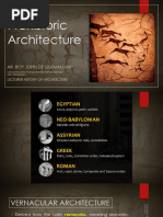 Characteristics of Prehistoric Architecture | PDF | Stone Age | Paleolithic