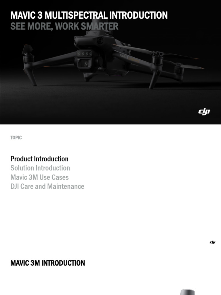 Mavic 3M: Multispectral Drone Overview | PDF | Camera | Rgb Color Model