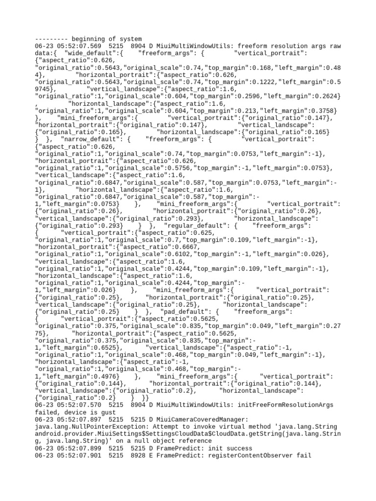 Logcat 1750629323935 | PDF | Computing | Computer Programming
