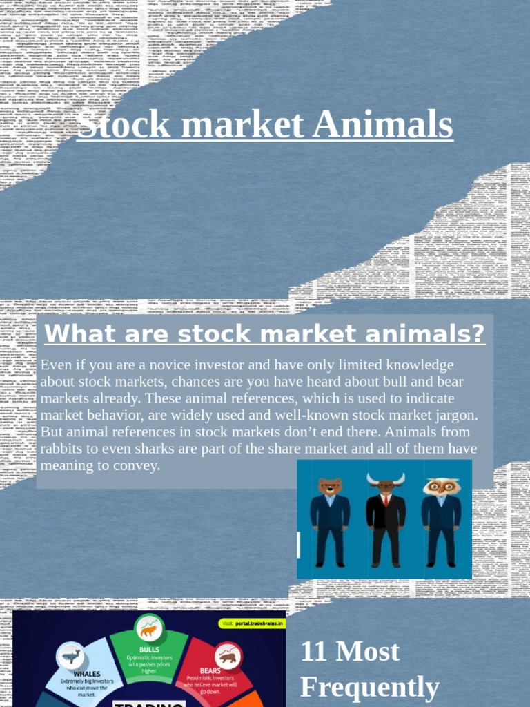 Stock Market Animals | PDF | Market Trend | Investing