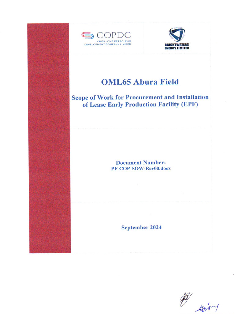 OML 65 Abura Lease EPF SOW Jointlt Signed | PDF