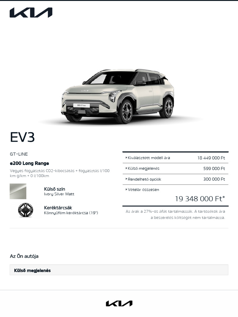Kia Configurator EV3 GT LINE 20250529 | PDF