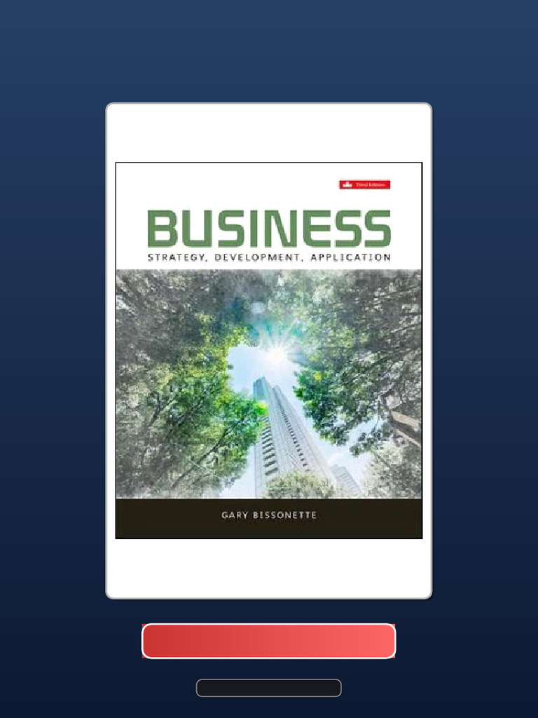 Business Strategy Development Application 3rd Canadian Edition ...