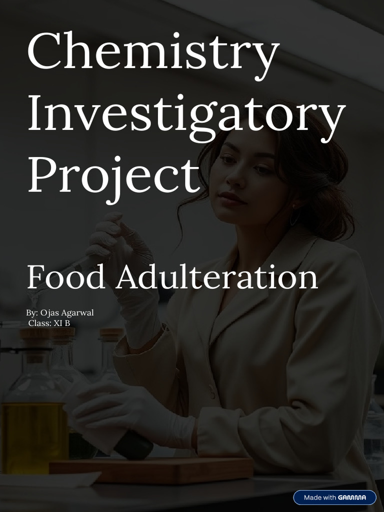 Chemistry Investigatory Project | PDF | Chili Pepper | Lead