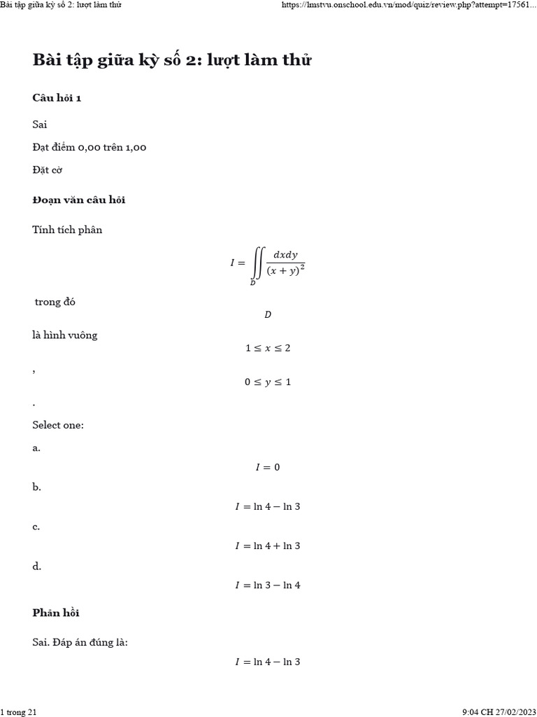 Vi Tich Phan A2 - GK2 - 27.02.2023 - Vu | PDF