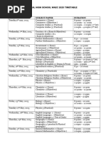 Junior Cycle Exam Timetable 2024 | PDF