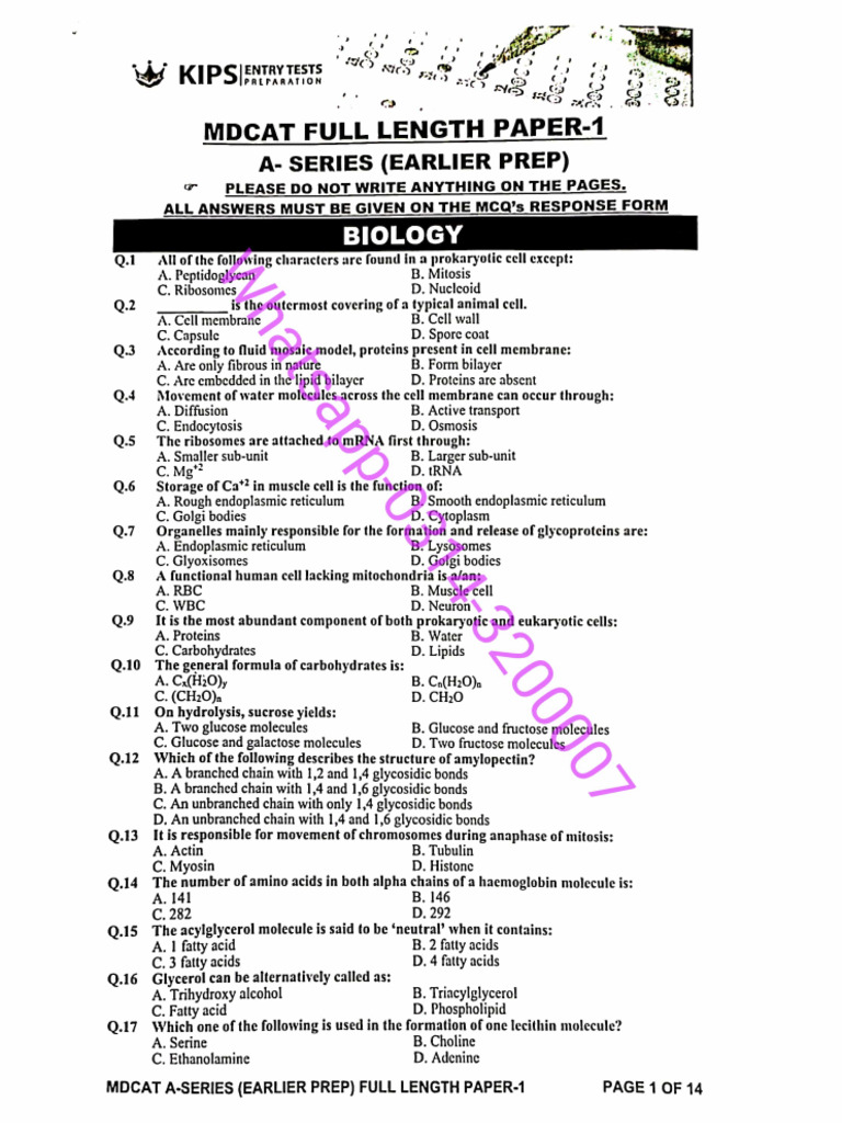 Flp-1 Kips 2024 A-S + Key | PDF