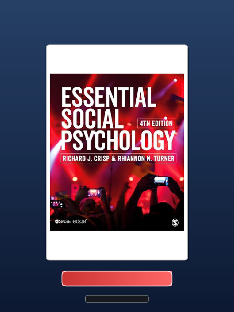 Essential Social Psychology 4th Edition Crisp Solution Manual Full Download | PDF | Psychology ...