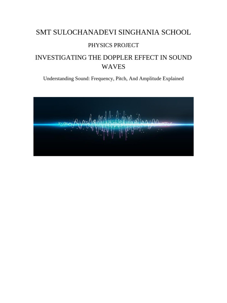 Doppler Effect Physics Project | PDF | Doppler Effect | Waves
